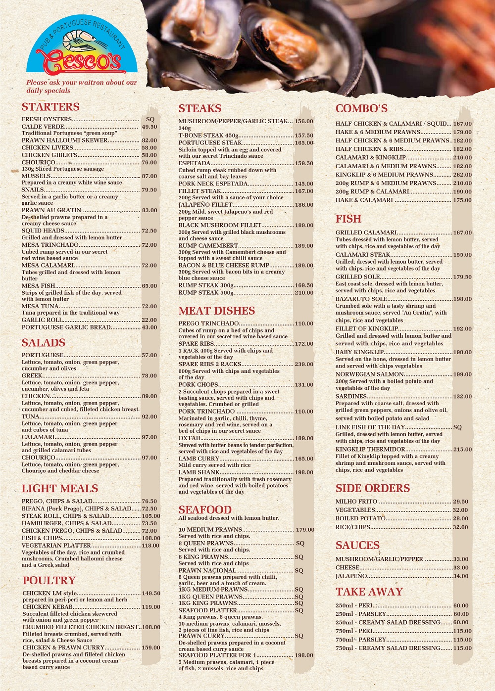 Cesco's Randburg - Portuguese Pub & Restaurant